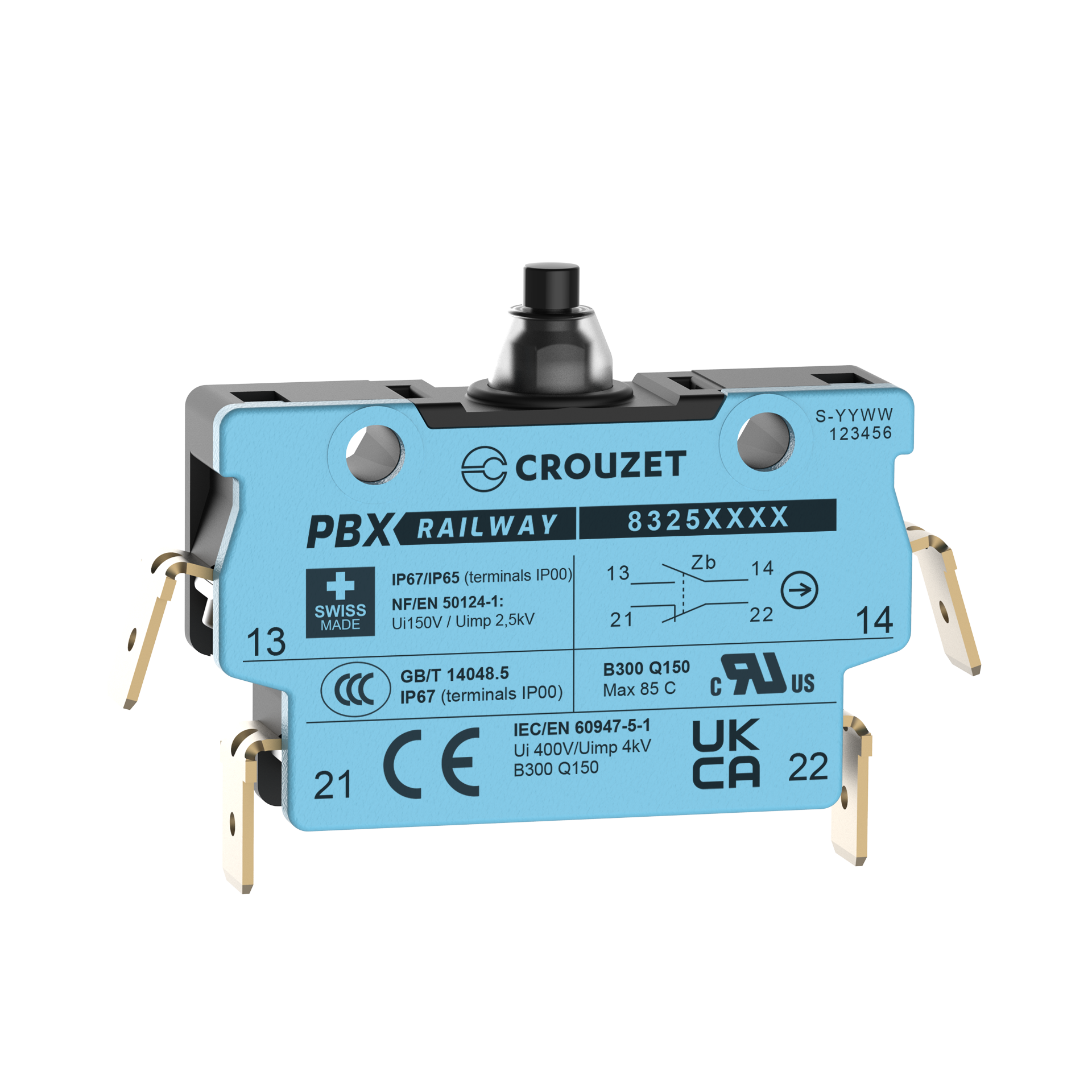 83250210 Microswitch, Classic, Positive break , PBXR-8325 S...